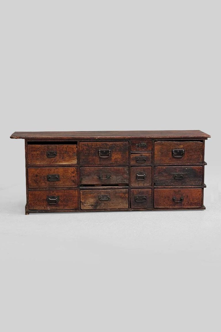 Boxwood Multi Drawer Unit with 13 Different Sized Drawers & Metal ...