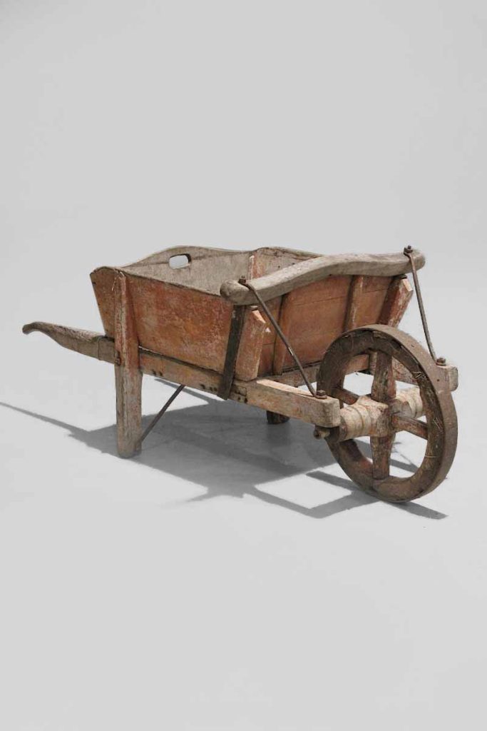 Rustic Wheel Barrow with Removable End – The Classic Prop Hire Company