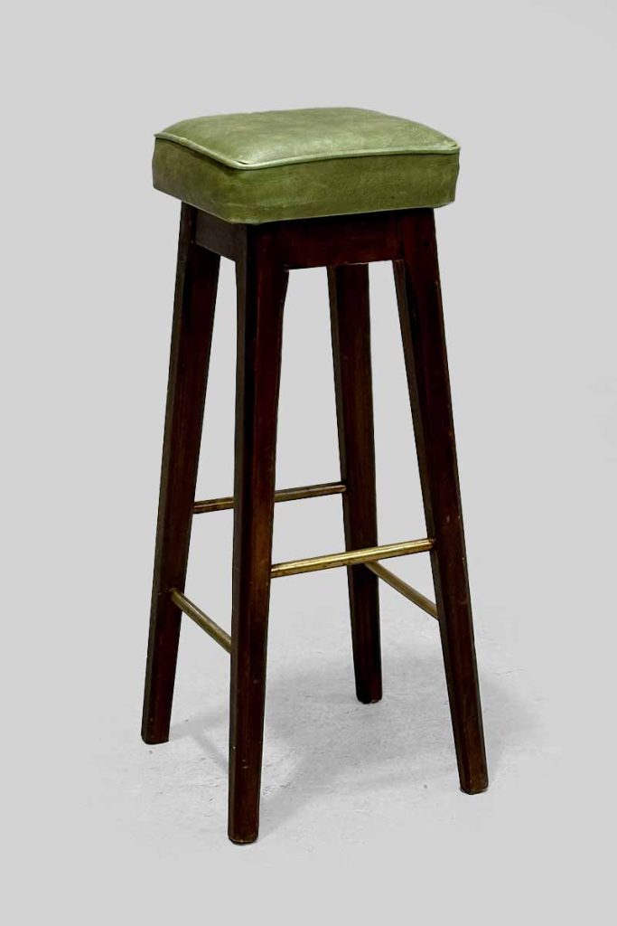 Mahogany High Bar Stool with Straight Legs – Base Only (seat hired ...
