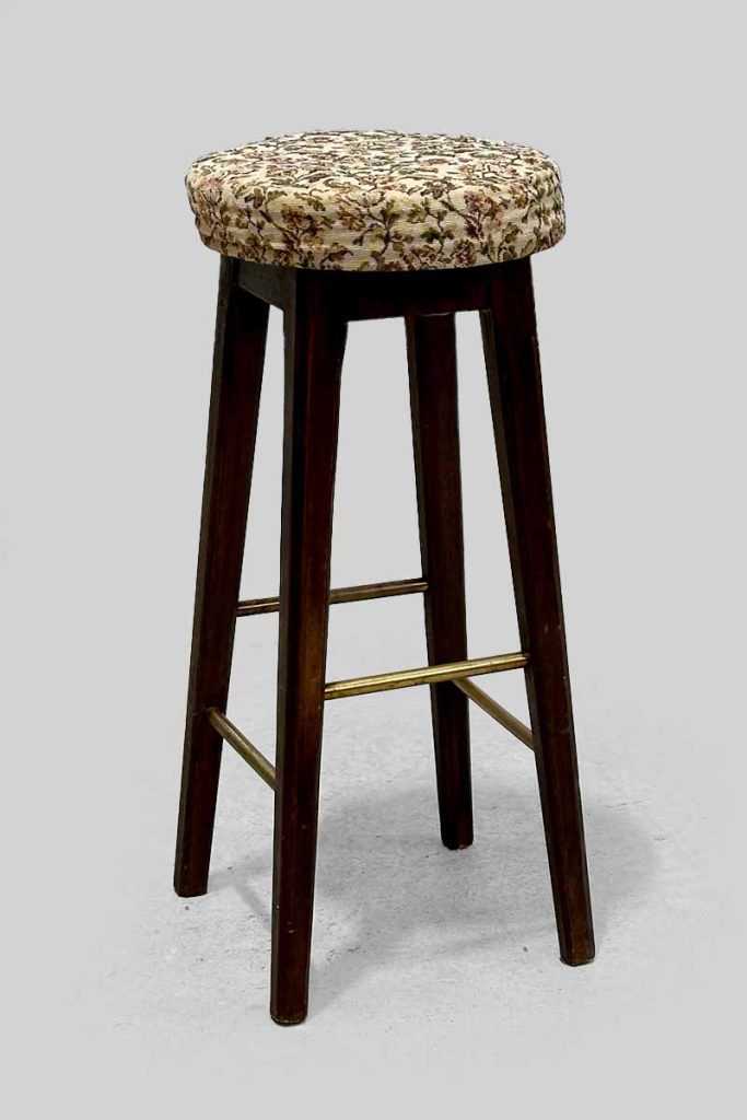 Mahogany High Bar Stool - Base Only (seat hired separately) - The ...