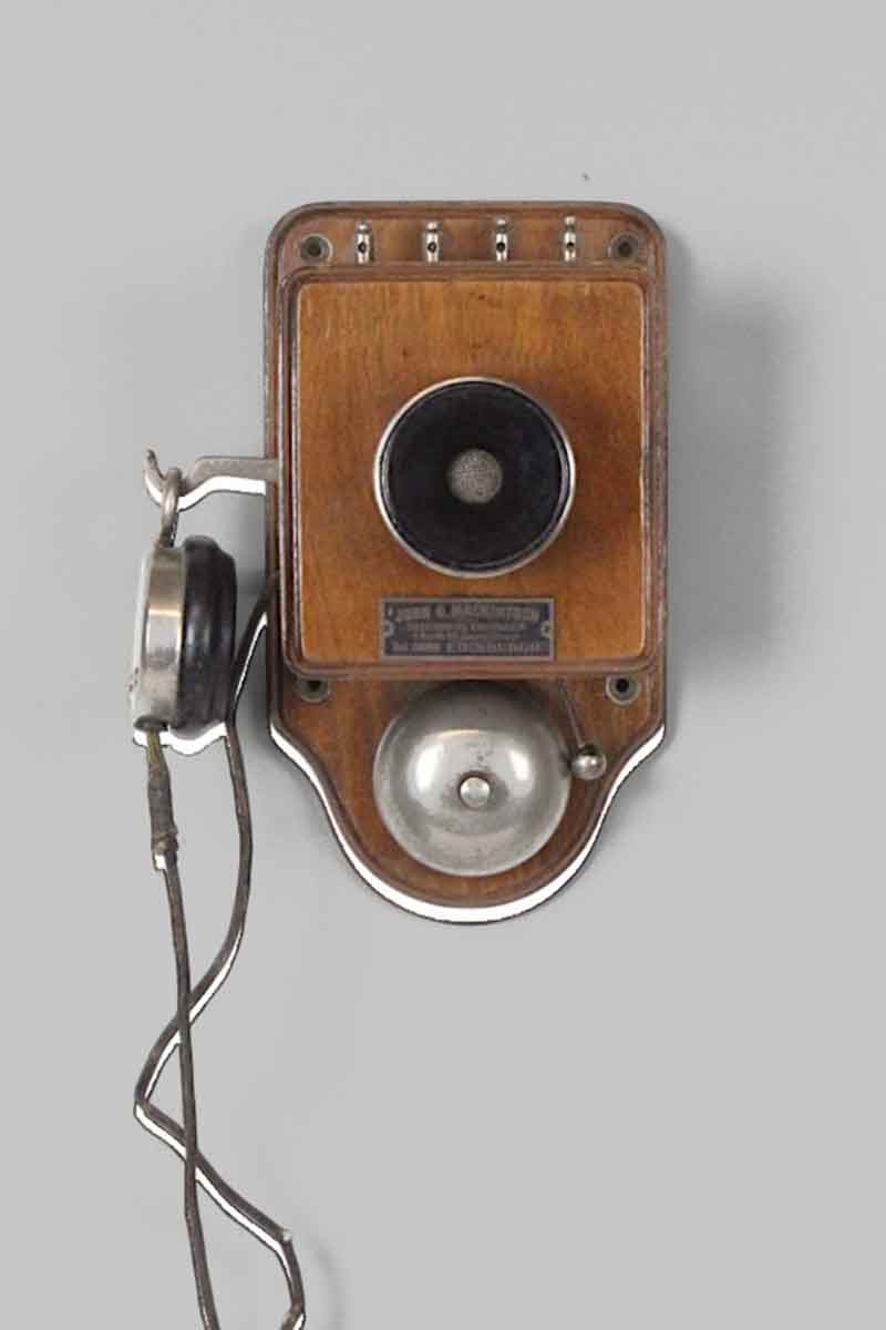 1900's Wooden Bell Box Wall Phone with Earpiece - The Classic Prop Hire ...
