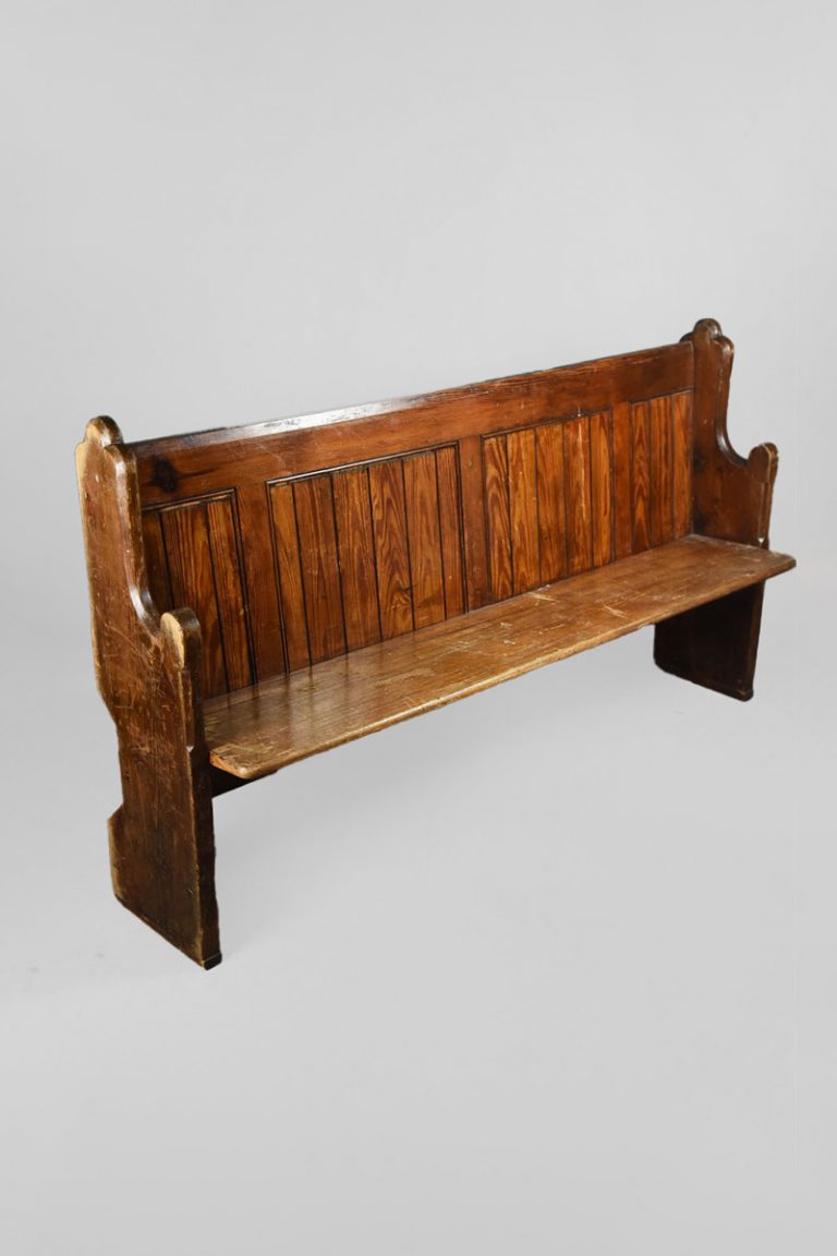 Long Oak Pew / Bench 6’4″ Long – The Classic Prop Hire Company