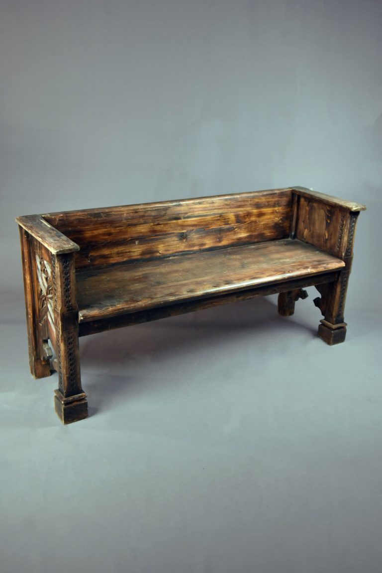 Medieval Style Bench Seat Various Lengths, carved legs & sides. - The ...