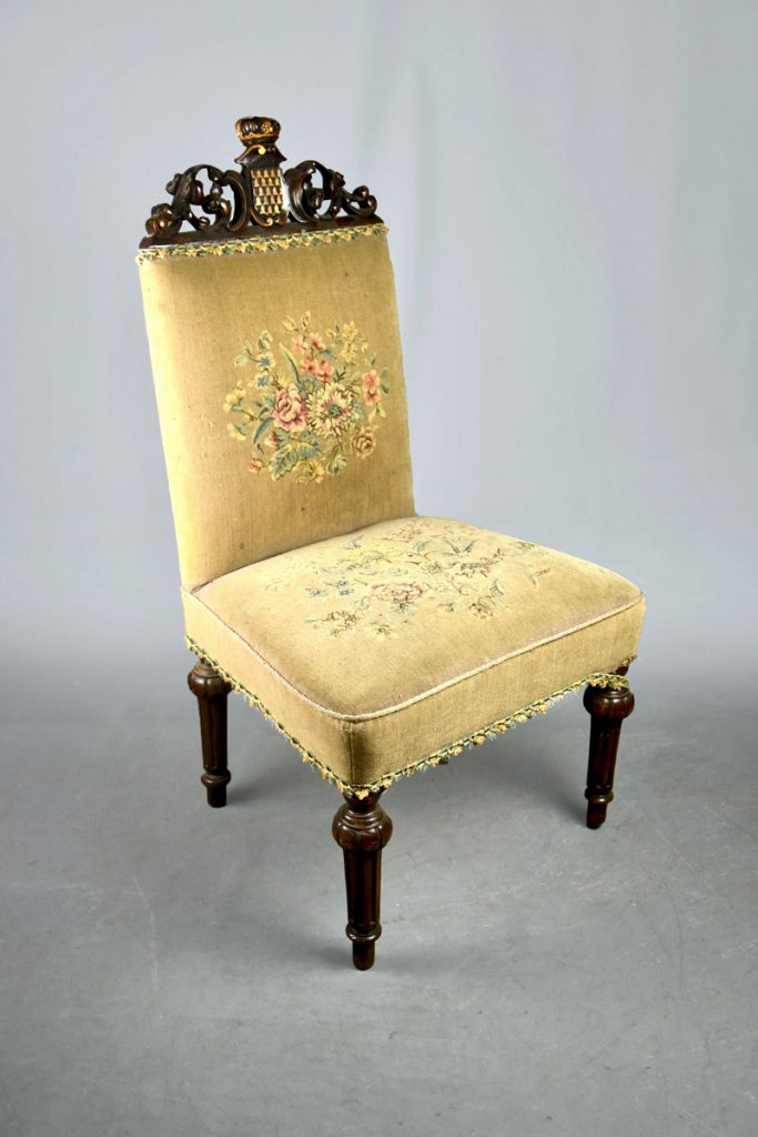 Decorative Tapestry Chair With Carved & Gilded Crest Rail - The Classic ...