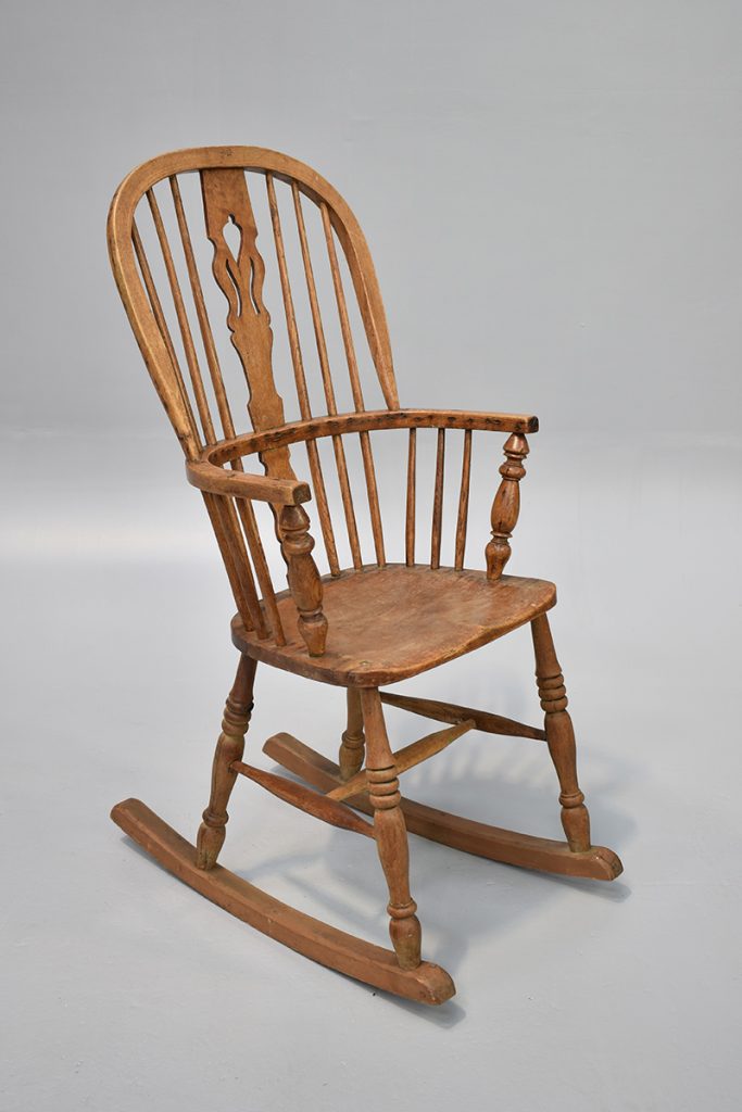 High Back Windsor Rocking Chair - The Classic Prop Hire Company