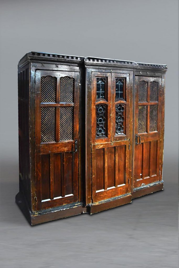 Mahogany Religious Church Confessional Box ( In 3 Parts ) - The Classic ...