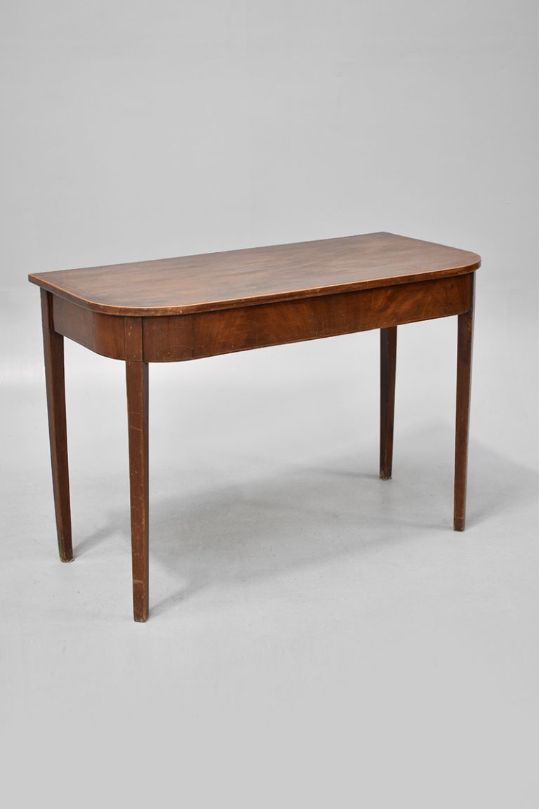 Mahogany Console Table with Straight Legs - The Classic Prop Hire Company