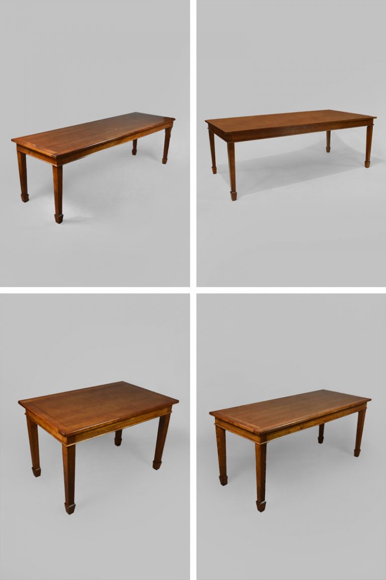 Oak Library Table Set – The Classic Prop Hire Company